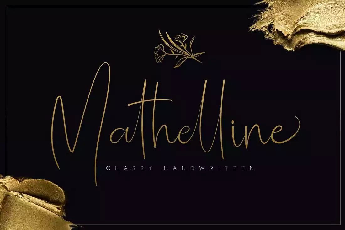 Mathelline Classy Handwritten Font | Design Shack