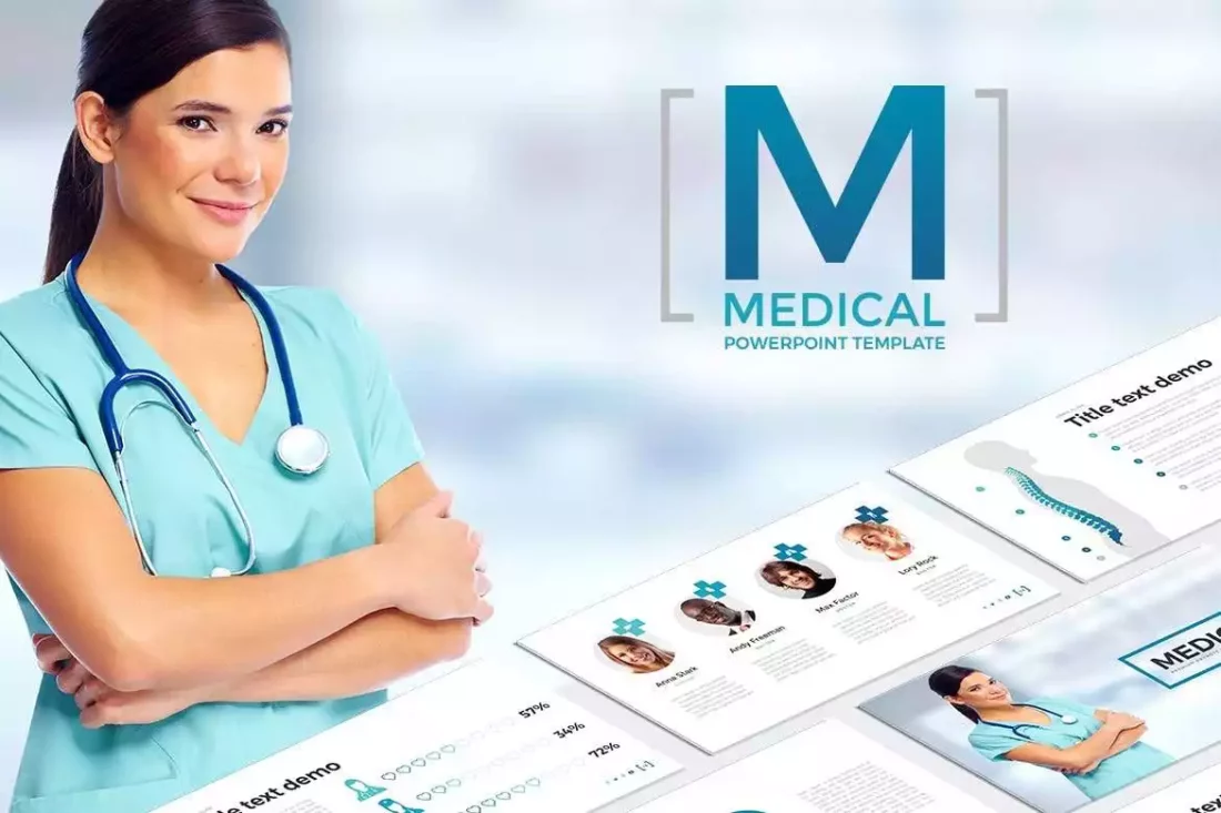 Medical Minimal Medicine PowerPoint Template | Design Shack