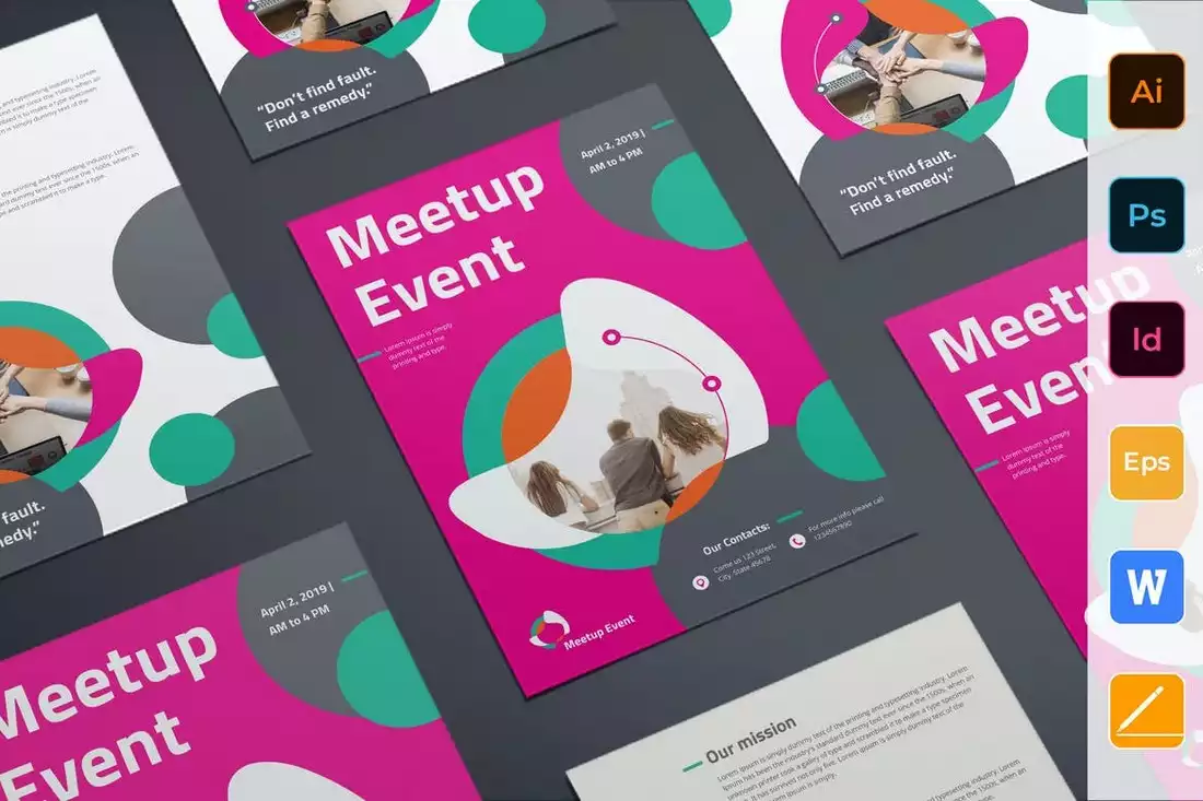 Meetup Event Flyer Word Template | Design Shack