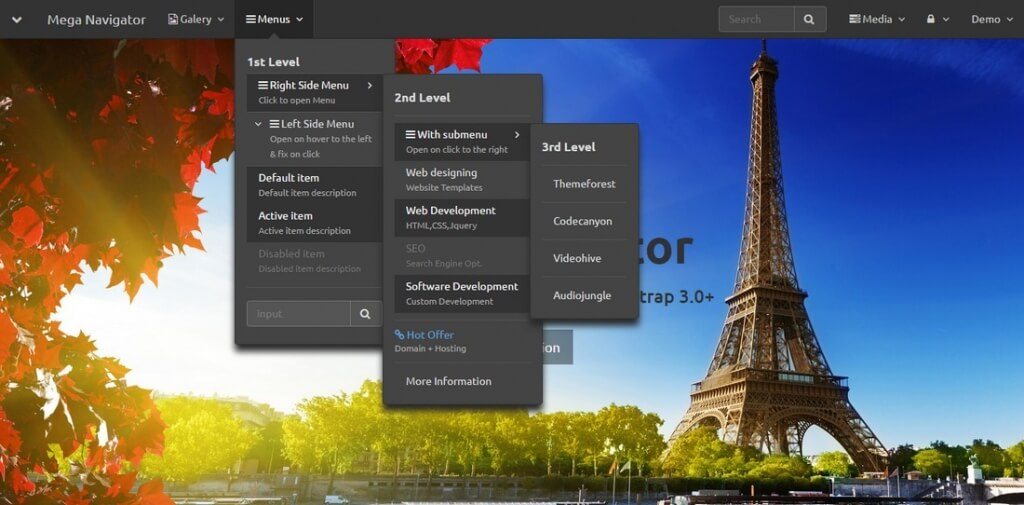 10 Mega Menu CSS Templates | Design Shack