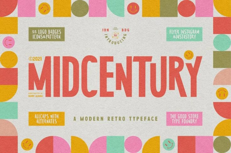 30+ Best Mid-Century Fonts (50’s + 60’s Retro Fonts) | Design Shack