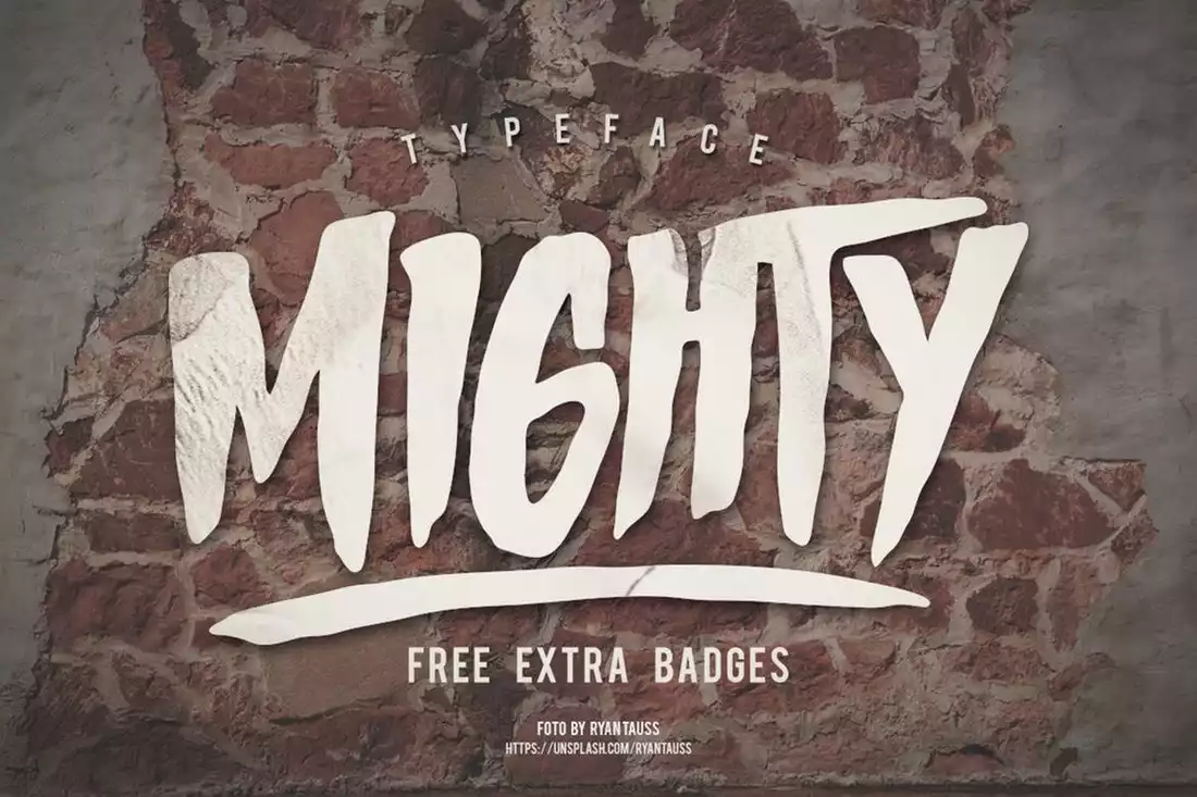 Mighty Bold Decorative Font | Design Shack