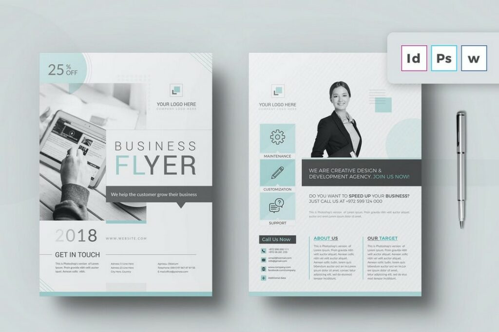 40+ Business Flyer Templates (Word & PSD) – Yes Web Designs