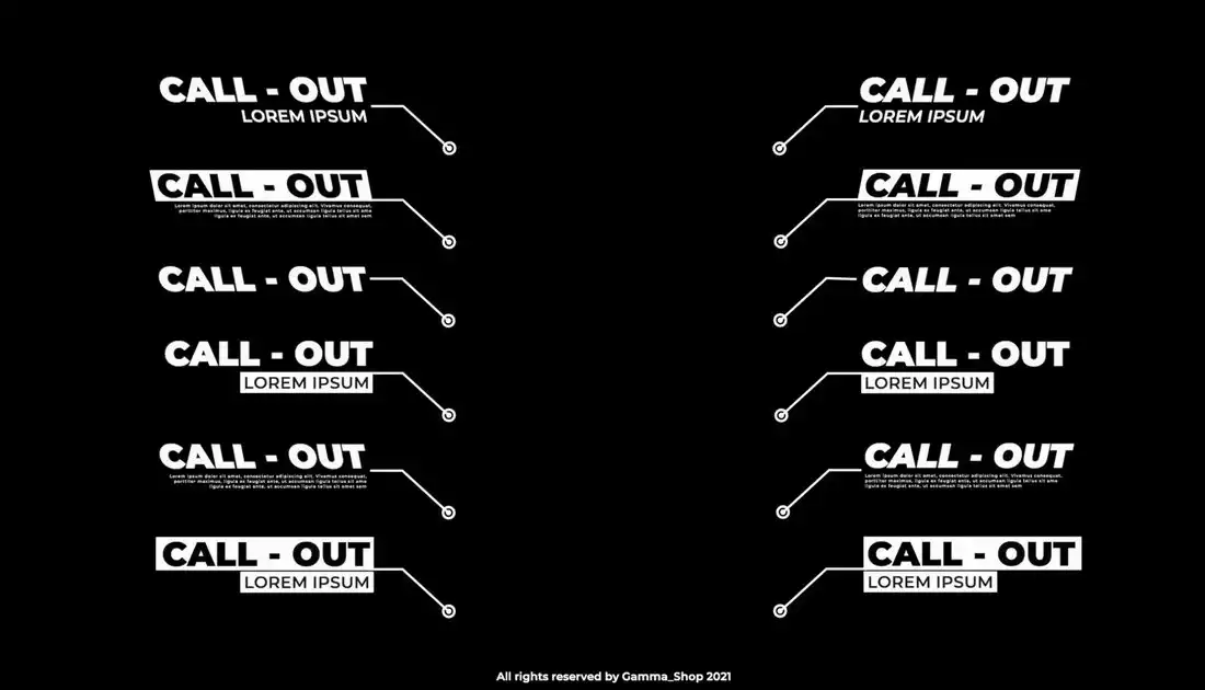 Minimal Call Out Titles for Premiere Pro | Design Shack