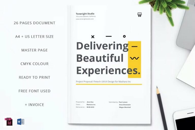 30+ Best Graphic Design Proposal Templates (Branding + Marketing ...