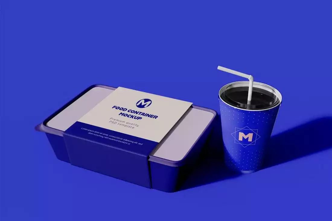 Minimal Food Container Mockup | Design Shack
