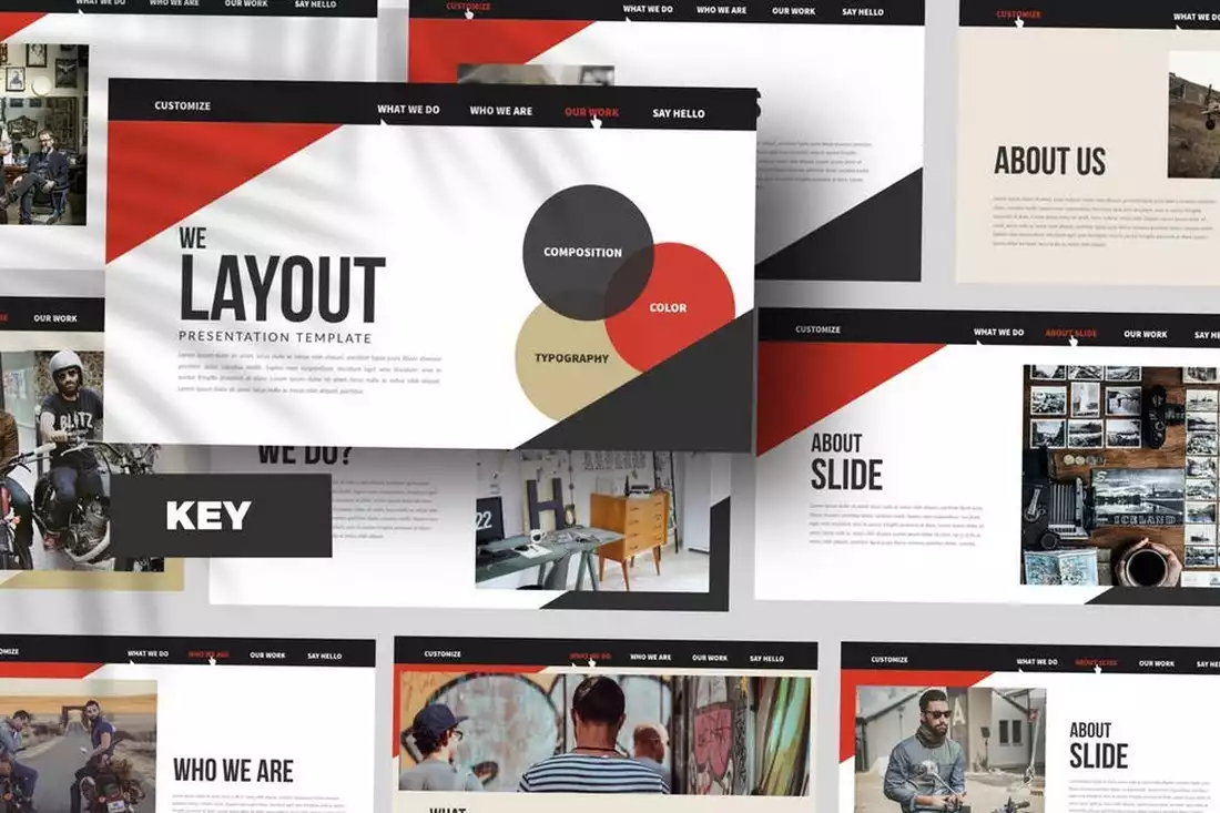 Minimal Layout Keynote Template | Design Shack