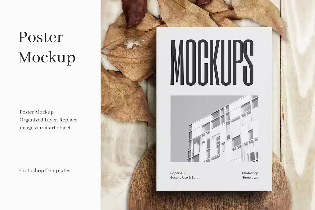 Minimal Poster Mockup Template | Design Shack