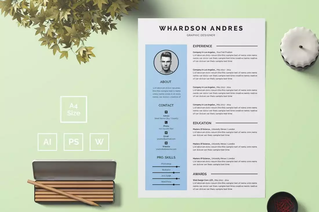 Whardson Resume Template | Design Shack