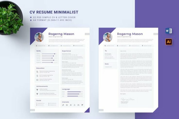 25+ Best Minimal Resume Templates in 2023 – Yes Web Designs