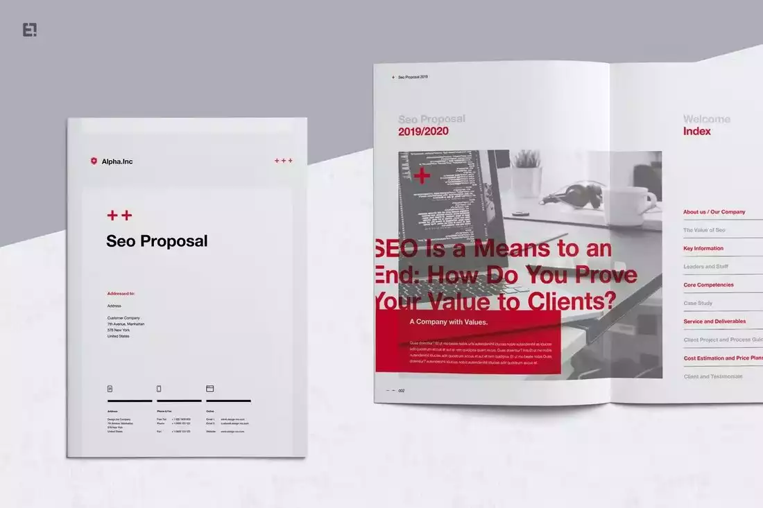 Minimal SEO Proposal Template | Design Shack