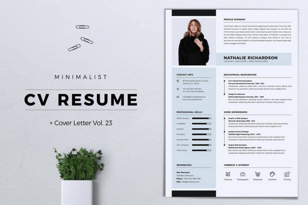 50+ Best CV & Resume Templates 2021 – Yes Web Designs