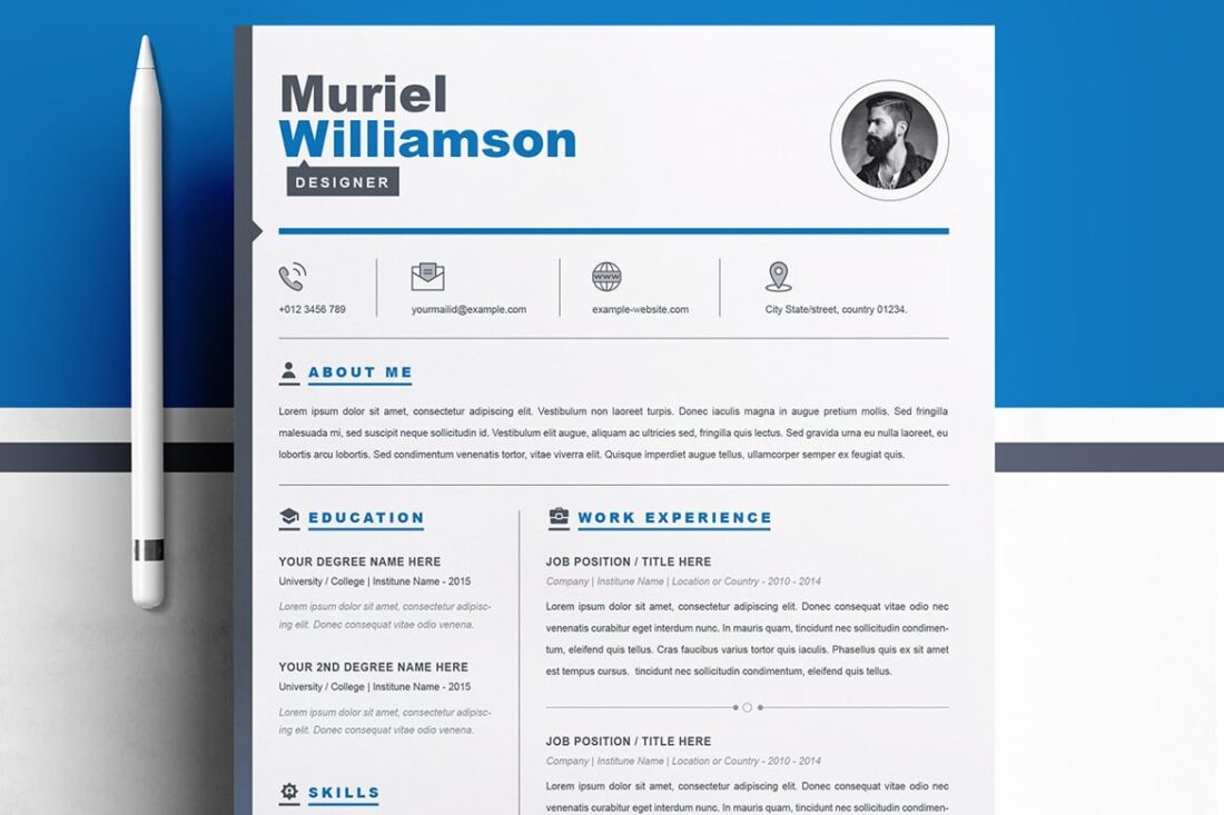 65+ Best Pages Resume & CV Templates 2025 | Design Shack