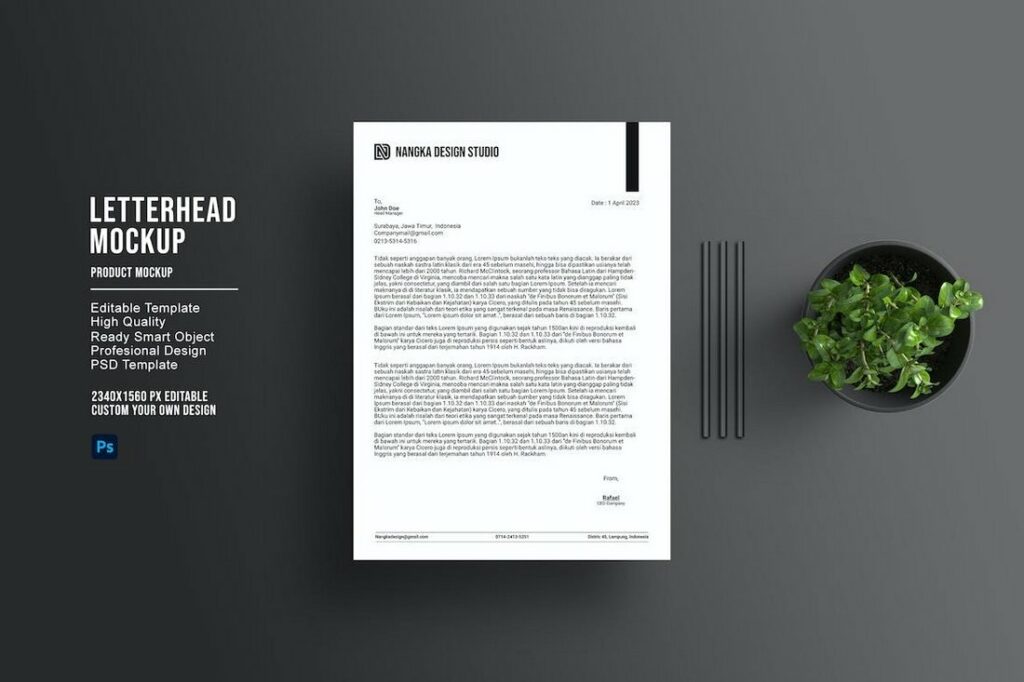 30+ Letterhead Mockup Templates (Free & Pro) – Yes Web Designs