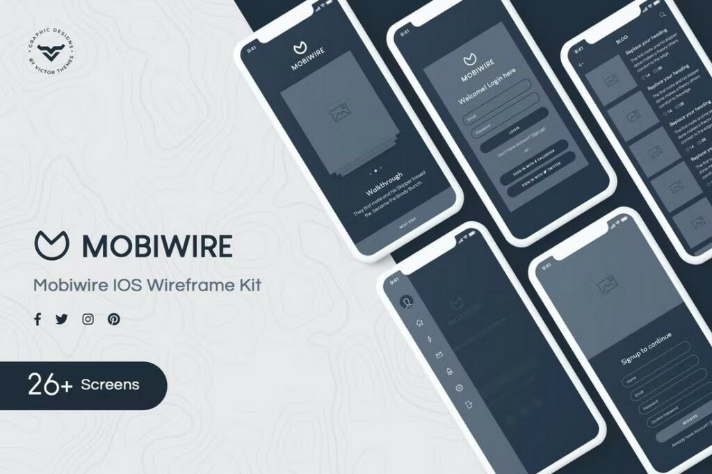 35+ Mobile App Wireframe Templates: iPhone + Android - Shack Design