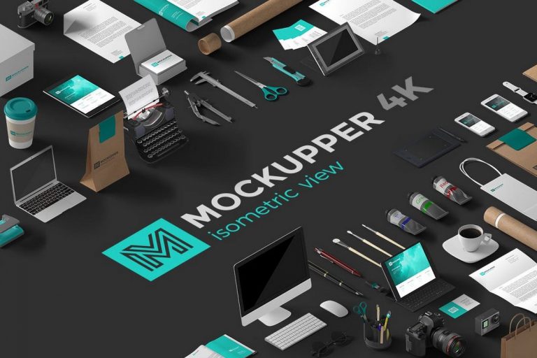 60+ Best Isometric Mockup Templates | Design Shack