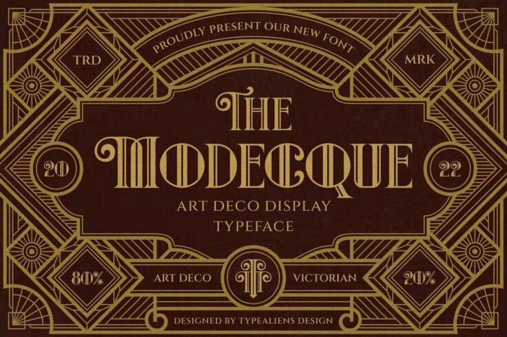 35+ Best Art Nouveau & Art Deco Fonts (Free & Premium) 2024 | Design Shack