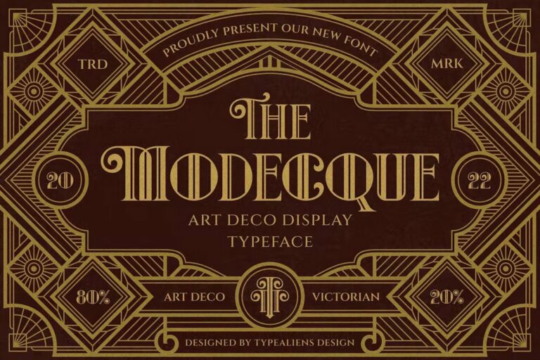35+ Best Art Nouveau & Art Deco Fonts (Free & Premium) 2024 | Design Shack