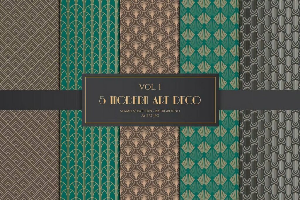 20+ Best Art Deco Patterns, Frames, & Backgrounds | Design Shack