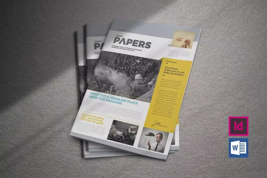 Modern Business Newsletter Template | Design Shack