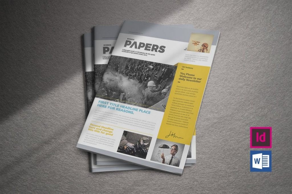 25+ Best InDesign Newsletter Templates (Free & Premium) | Design Shack