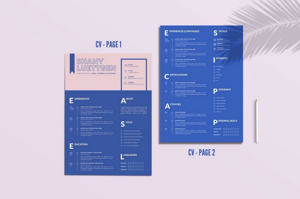50+ Best CV & Resume Templates 2022 | Design Shack