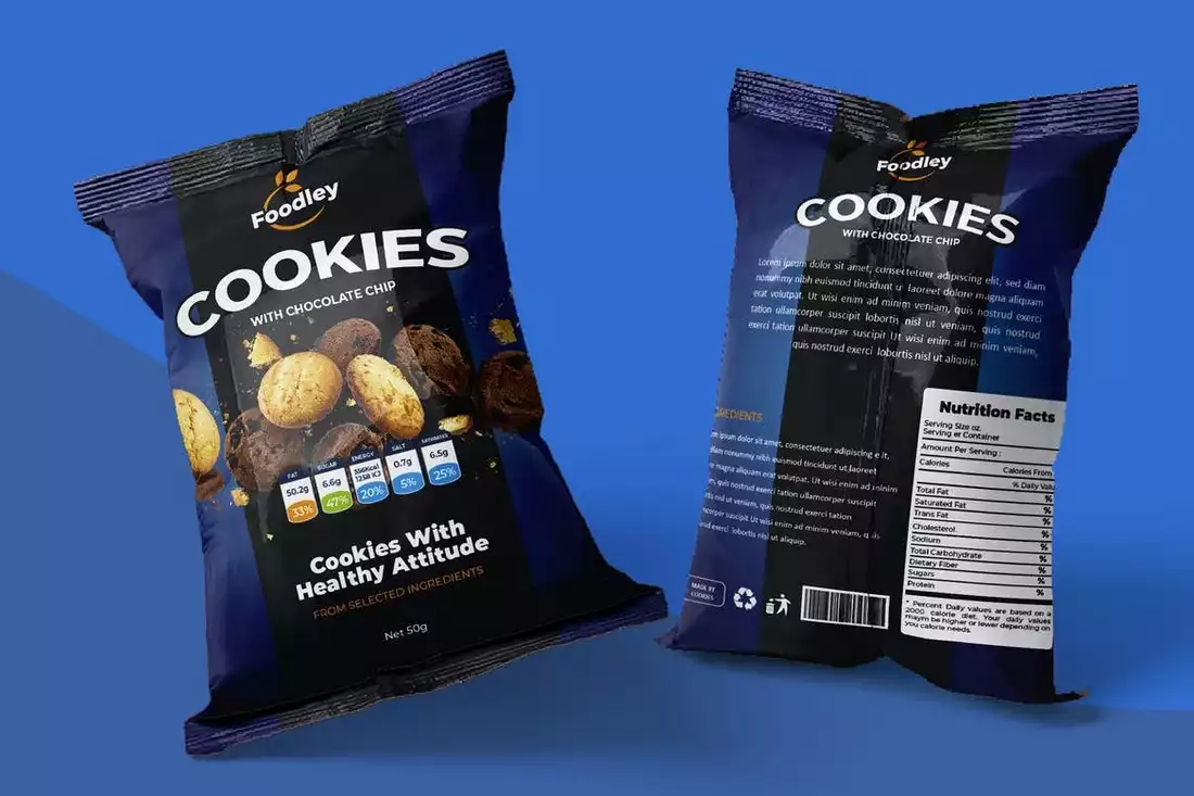 Modern Cookies Packaging Template | Design Shack