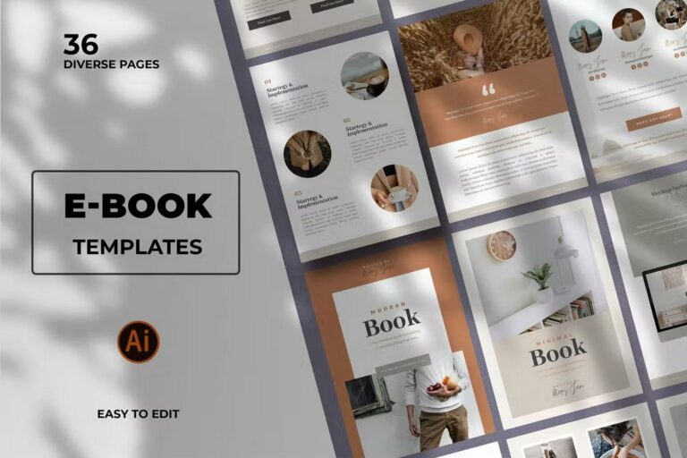 20+ Template eBook Modern Terbaik Tahun 2024 (Gratis & Pro) - desainae.com