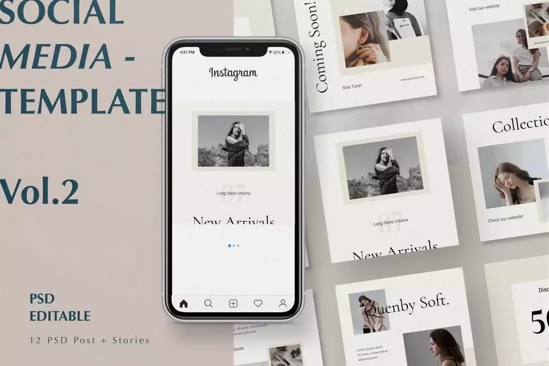 Modern Frames Instagram Post Templates | Design Shack