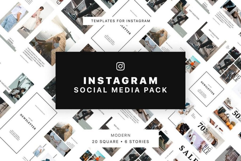 30+ Best Instagram Post & Story Templates 2019