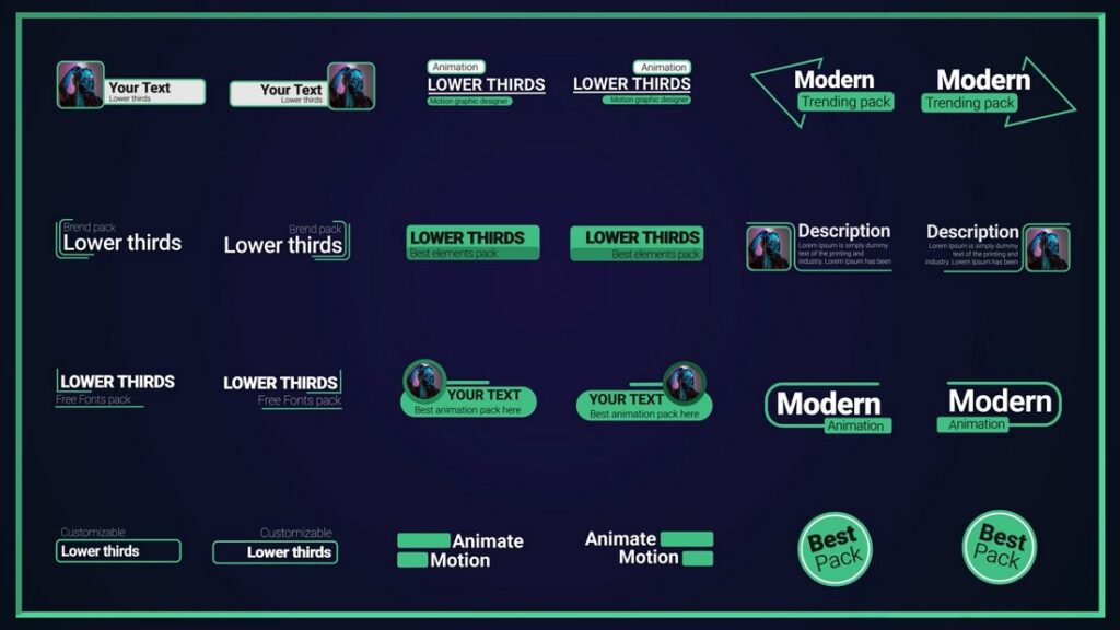 65+ Best Premiere Pro Lower Thirds Templates | Design Shack