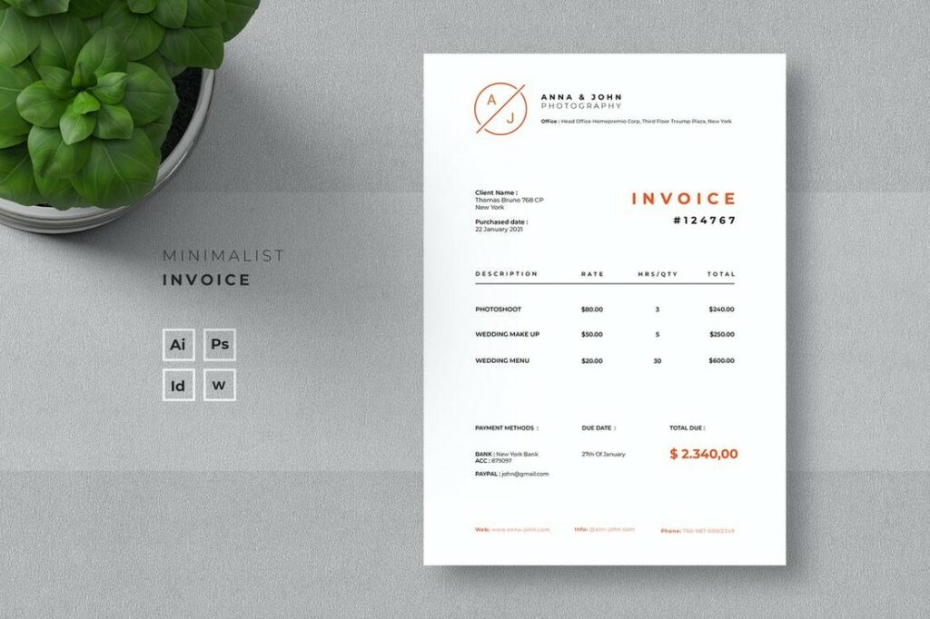 20+ Best Invoice Templates for Word (Free & Pro) 2022 – Yes Web Designs