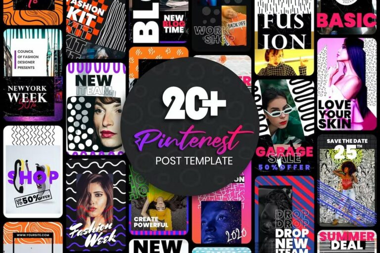 20+ Best Pinterest Templates for Posts & Banners (Free & Pro) | Design ...