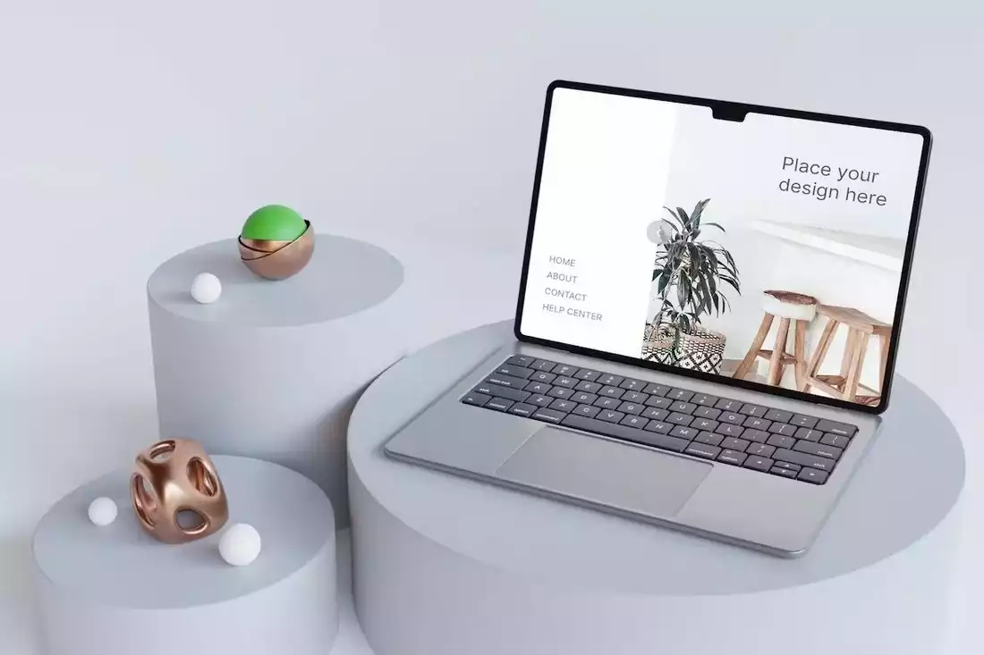 Modern & Stylish MacBook Mockup | Design Shack