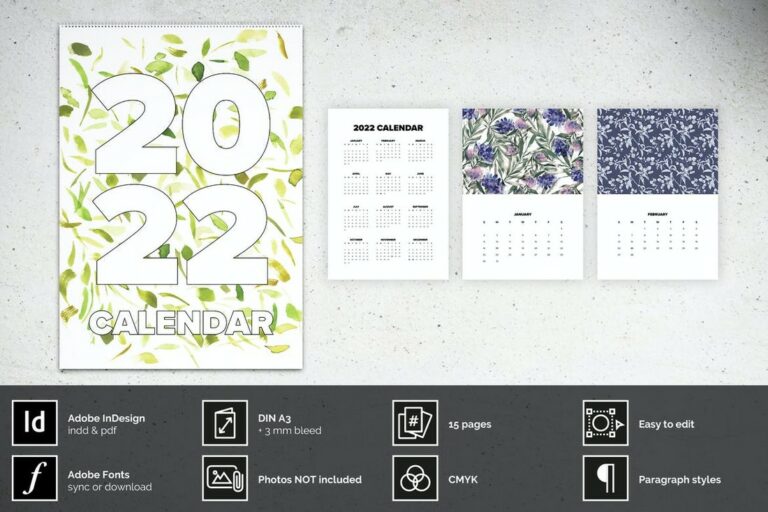 20+ Best InDesign Calendar Templates 2025 | Design Shack