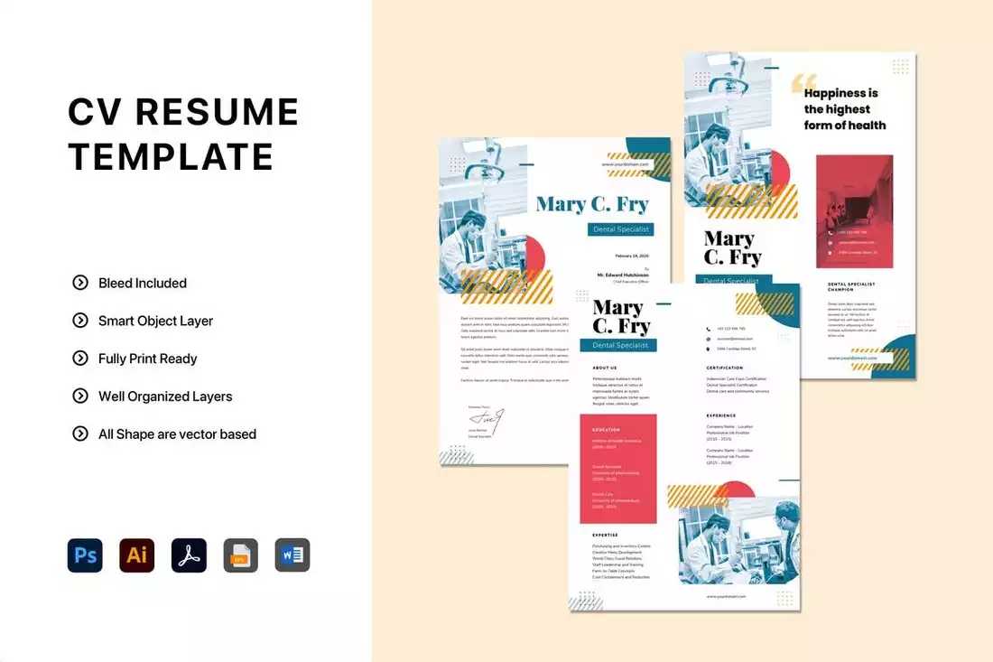 Modern Word Resume Template | Design Shack