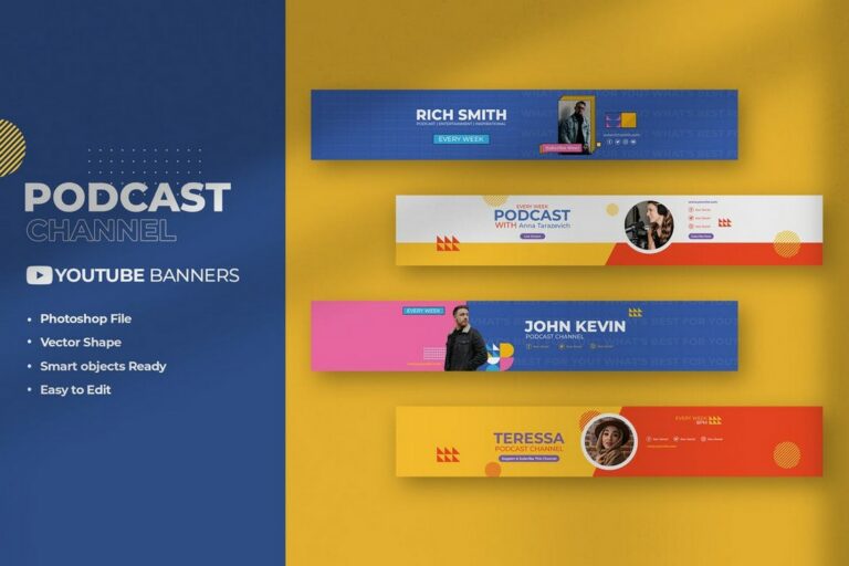 35+ Template Sampul & Spanduk YouTube Terbaik (Gratis & Pro) - desainae.com
