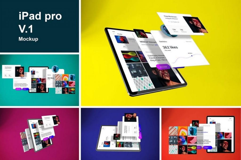 60+ iPad Mockup PSD & PNG Templates | Design Shack