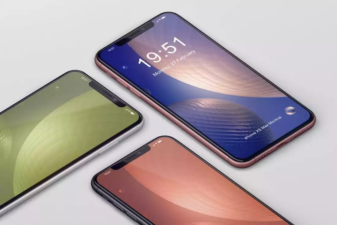Modern iPhone XS Max Mockup | Design Shack