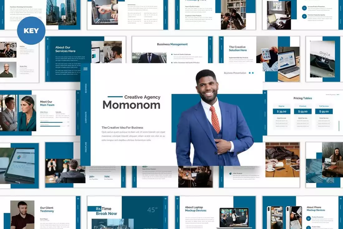 Momonom Presentation Template | Design Shack