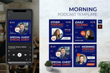 20+ Template Seni Sampul Podcast Terbaik - desainae.com