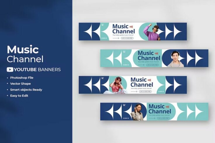 35+ Template Sampul & Spanduk YouTube Terbaik (Gratis & Pro) - desainae.com