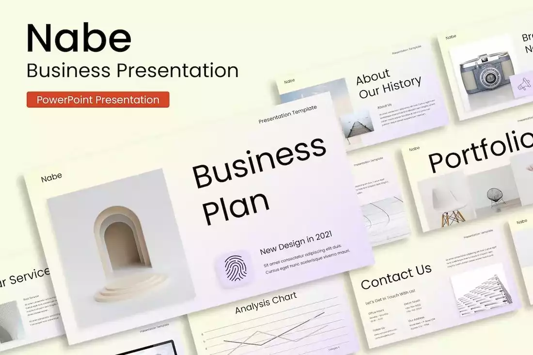Nabe Creative Business Powerpoint Presentation | Design Shack