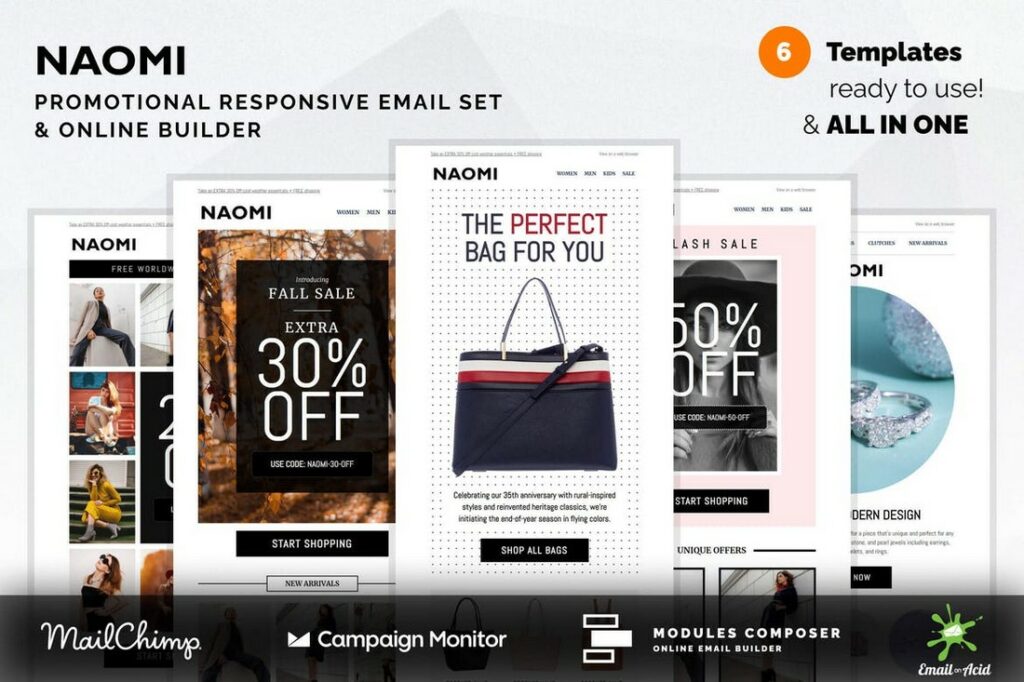 35+ Template Buletin Email MailChimp Terbaik (Gratis + Premium) 2024 ...