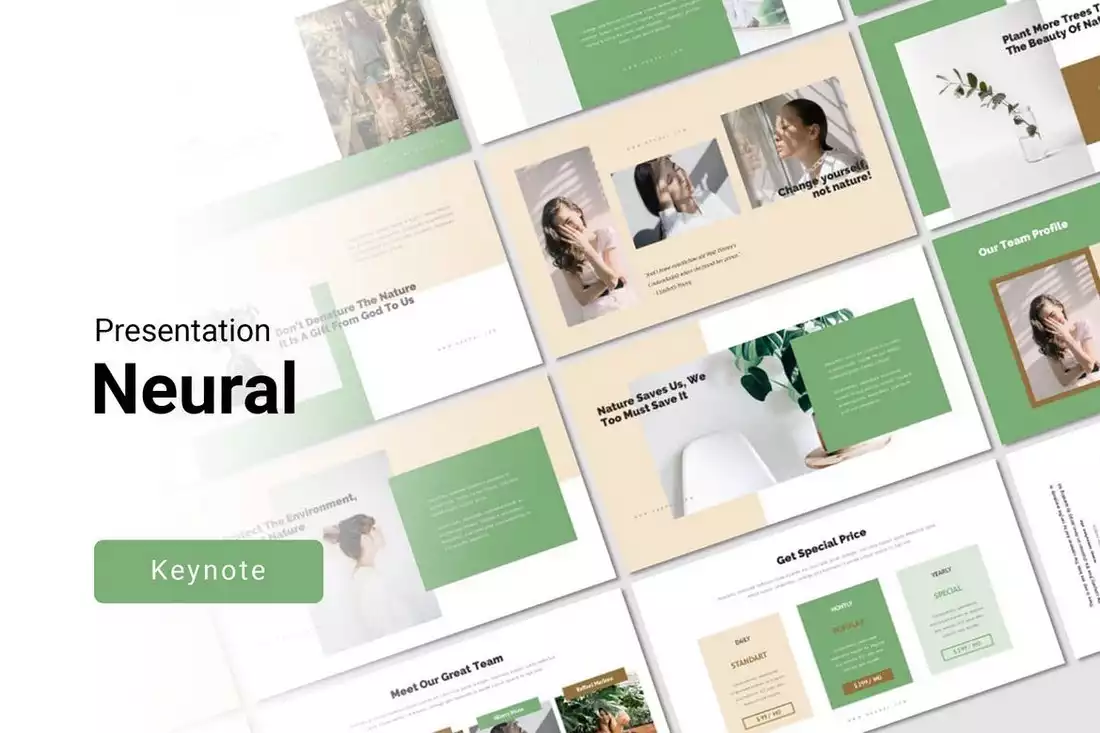 Neural Elegant Keynote Template | Design Shack