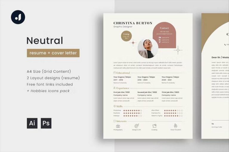 25+ Best Minimal Resume Templates in 2023 - Shack Design