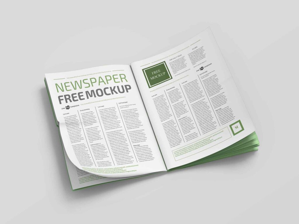 25+ Newspaper Mockup Templates (Free & Pro) | Yes Web Designs