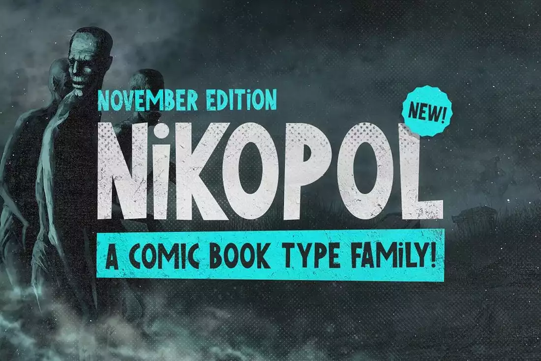 Nikopol Comic Book Font Family | Design Shack