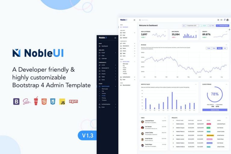 40+ Best Bootstrap Admin Templates of 2025 | Design Shack