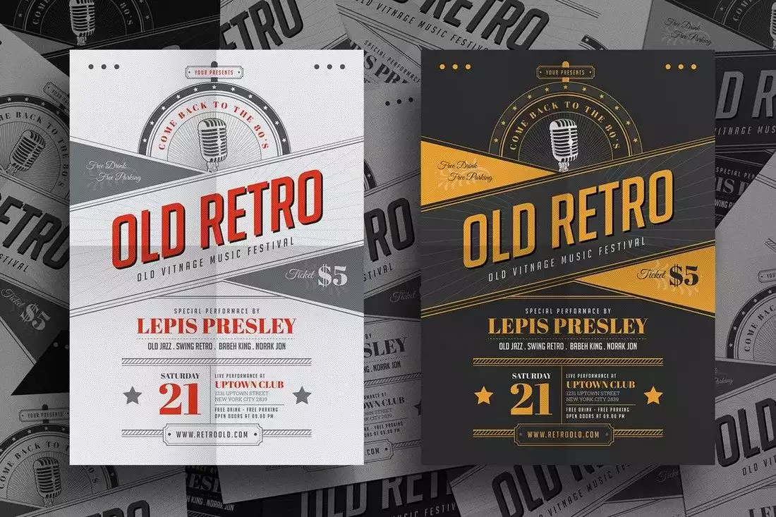Old Retro Vintage Music Flyer | Design Shack